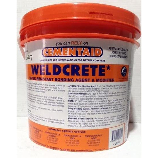 Weldcrete Bonding Agent 15 litre – Scarboro Hardware